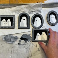 Ghost Frames Decorating Craft - Paint and Brushes Included - Set of 5 ...