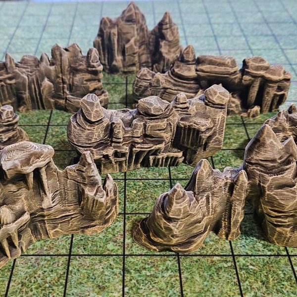 Gloomy Gully 15mm 28mm Printable Scenery Shadowfey Wargaming Terrain ...