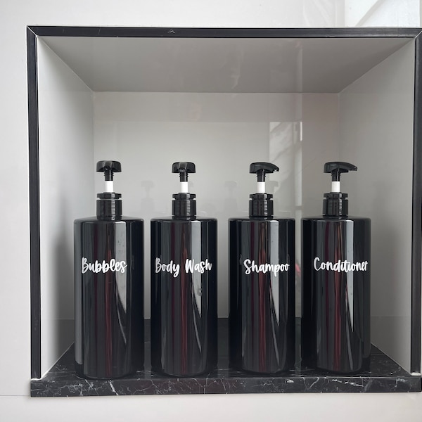 Shampoo Conditioner Body Wash Stickers Personalized Shampoo Labels ...