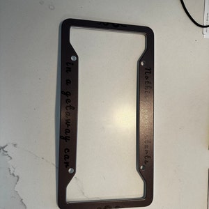 Going to Hell Satanic Goth License Plate Frame Goth Car Accessories ...