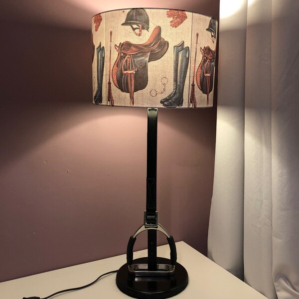 Riding Lampshade Shabby Chic Lamp Shade, Girls Horses, Equestrian ...