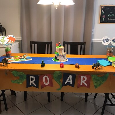 Dinosaur Birthday Dinosaur Birthday Banner Dinosaur Roar Banner ...