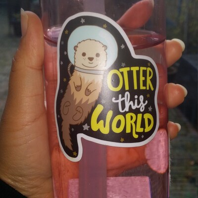 Otter Sticker, Otter Space, Colorful Stickers, Vinyl Decal, Die Cut ...