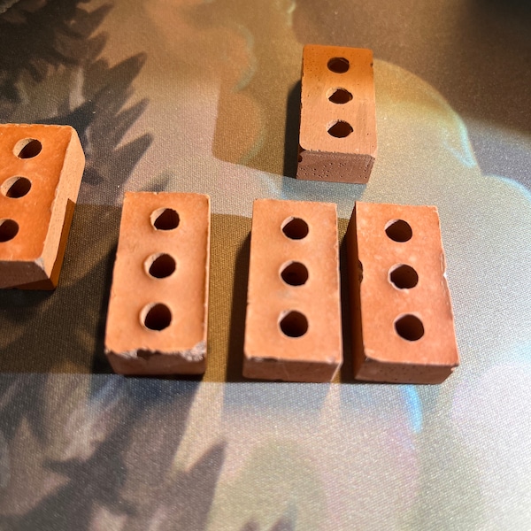 Mini Red Bricks, 1:6 Scale, Blocks and Pallet - Perfect for Diorama ...