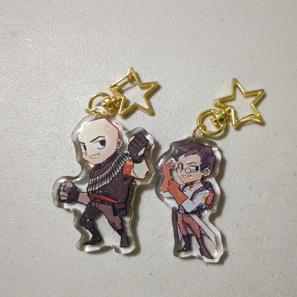FINAL SALE Team Fortress 2 TF2 Chibi Acrylic Charms/keychains - Etsy