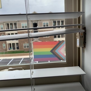 LGBTQ Pride Flag Static Cling Windows Mirrors Car Windows - Etsy