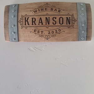 Wine Barrel Stave Signs - Etsy