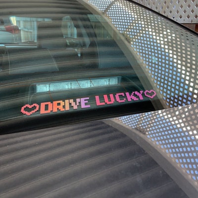 Pixel Drive Safe Vinyl Car Decal - Etsy