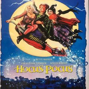 Hocus Pocus Poster Vintage Disney Movie Poster Classic Walt Disney ...