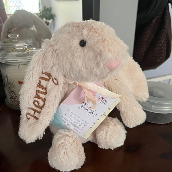 Personalised Plush Bunny Rabbits for Children and Babies. Floppy Ear ...