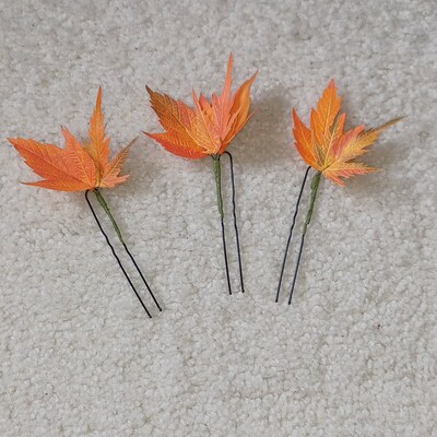 Gold Orchid Hair Pin Tropical Headpiece Golden Flower Clip - Etsy
