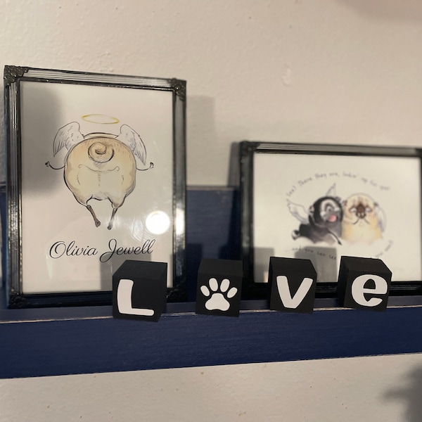 Dog Tiered Tray Decor, Tiered Tray Decor Bundle, Personalized Dog Decor ...