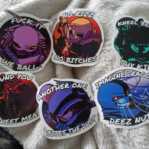Undertale Multiverse AU Holographic Ship Stickers - Die Cut Sticker ...
