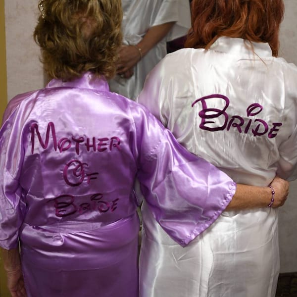Personalized Robe Custom Embroidered Robes Bridal Robes Wedding Robes ...