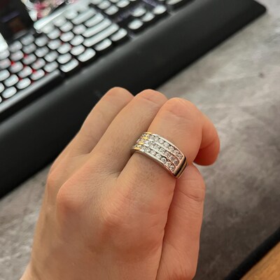 Princess 1.5 CT Engagement Ring Set, Platinum Plated Sterling Silver ...