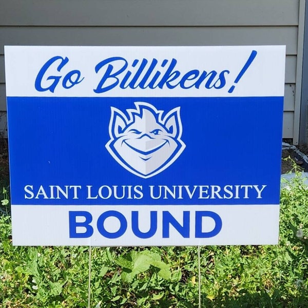 Personalized College Bound Yard Sign, College Logo Sign, Custom ...