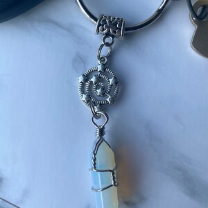 Crystal Key Chain/ Lotus Charm Keychain/ Lotus Flower Crystal - Etsy