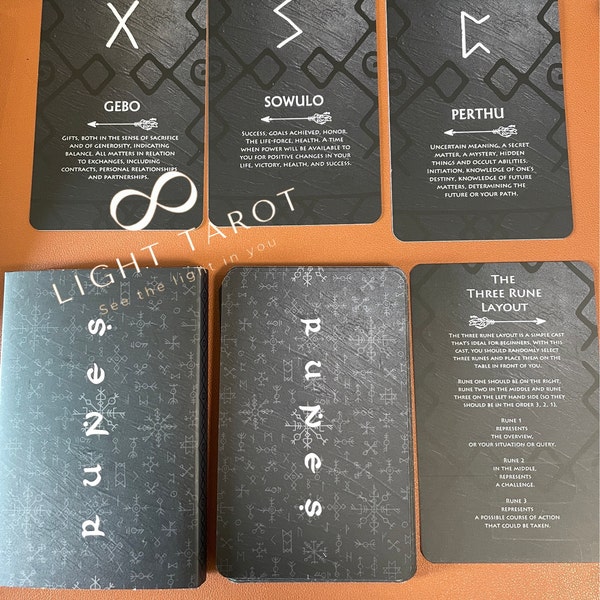 Runes Oracle Celtic Cards 24 Cards Oracle Oracle Deck Fortune Telling ...