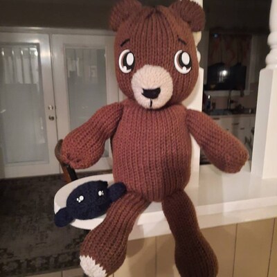 Teddy Bear Circular Knitting Machine Pdf Pattern Sentro Addi Express - Etsy