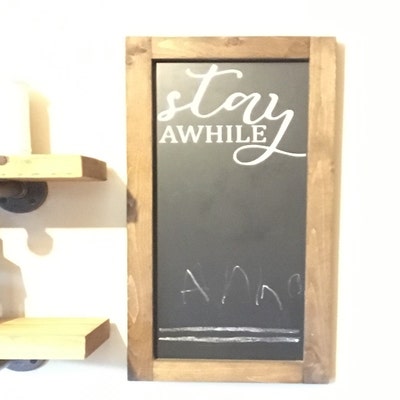 Stay Awhile Vinyl Stencil, Stay Awhile Vinyl Decal, Home Vinyl Stencil ...