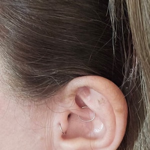 Hoop Earring.huggie Earring.conch Hoop.piercing.nose.helix Hoop ...