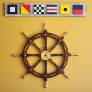Custom Wood Signs Flag Signs Nautical Decor Navy Signal Sign - Etsy