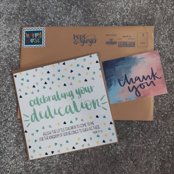 Celebrating Your Dedication Card - Christian Cards - Dedication Cards ...