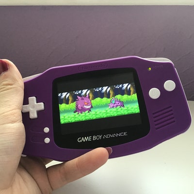 Gameboy Advance GBA Clear Pink and Grey Backlight IPS V2 Screen - Etsy