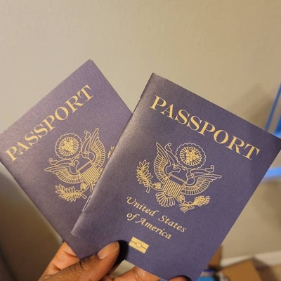 Pretend Passport With Flags, Stamps for Learning and Pretend Play, Fake ...