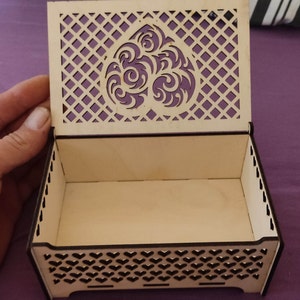 Laser Cut Wooden Jewelry Box Svg Files, Wooden Gift Box Files, Vector ...