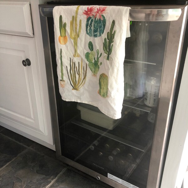 Cactus Tea Towel, Flour Sack Tea Towels, Flour Sack Kitchen Towels ...