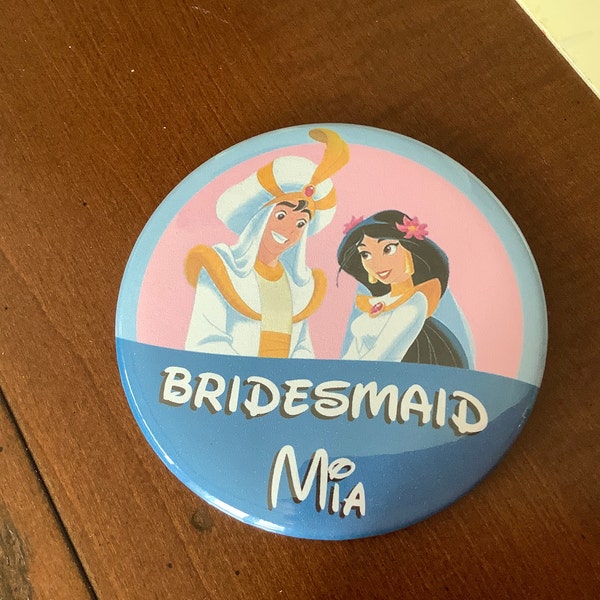 Just Married Buttons-just Married Pins-aladin and Jasmine Pins-aladin ...