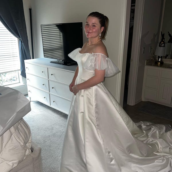 Luxury Mermaid Shimmering Wedding Dress, Strapless Beaded Bridal Gown ...