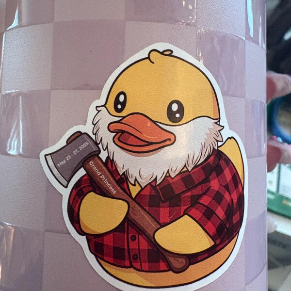 Firefighter Rubber Duck Vinyl Sticker - Etsy