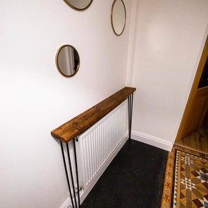 Rustic Radiator Cover With Hairpin Legs Radiator Shelf - Etsy UK