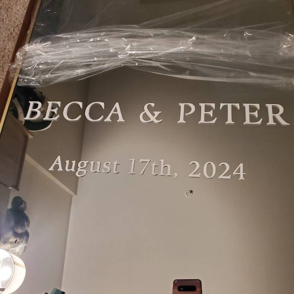 Customized Islamic Welcome to Our Wedding Mirror Stickers Bismillah ...