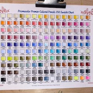 Neocolor II Pastel Color Chart 84 and 126 Color Chart | Etsy