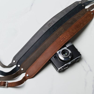Personalized Pro Leather Camera Straps, Custom Distressed Leather ...