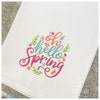 Hello Spring Machine Embroidery Design, 4 Sizes, Instant Download - Etsy