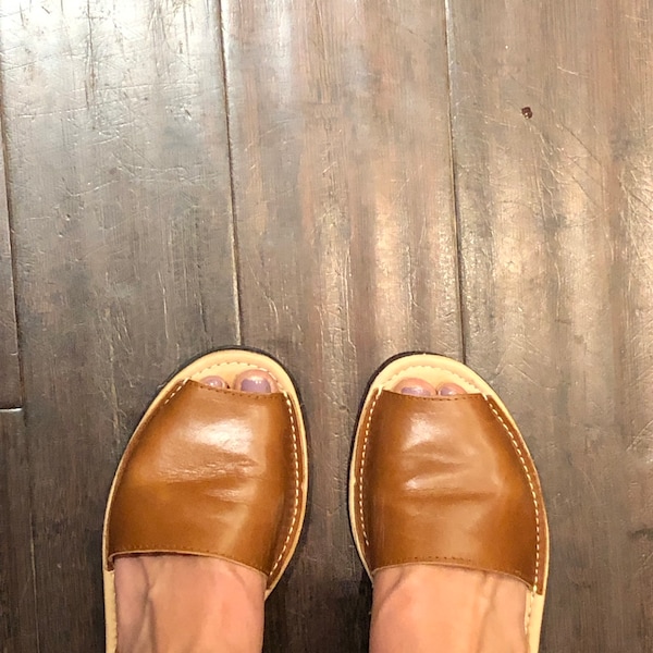 Handmade Leather Avarcas Sandals: Spanish Ethical Summer Shoes - Etsy