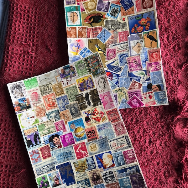Stamp Art, James Dean, 32 Cents, USA, Large Used Stamps - Etsy