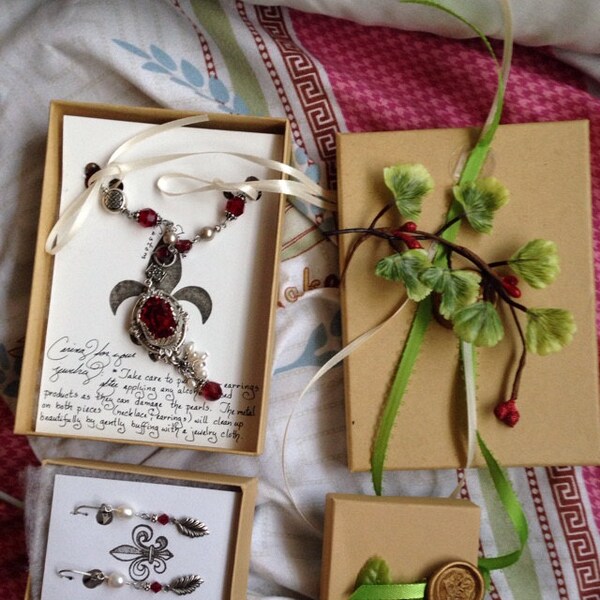 Lamia Necklace and Earrings Set - Medieval, Renaissance, Elizabethan ...