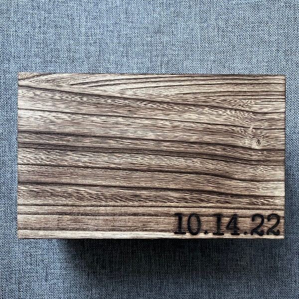 Pre-built or Hand-built Custom Name Wooden Rock Box, Nature Collection ...