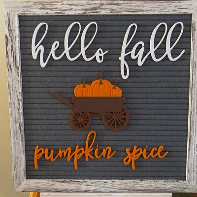 Pumpkin Spice Cursive Words for Letterboard and Feltboard - Etsy