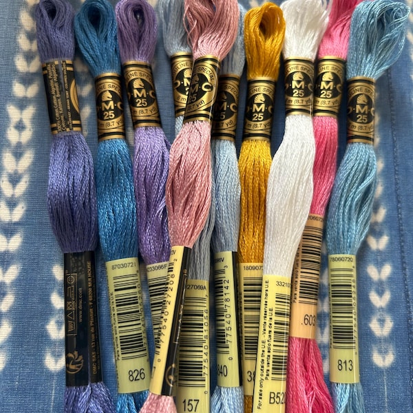 Full Set of 447 Cross Stitch Threads CXC 2 Labels - DMC Colours - No.s ...