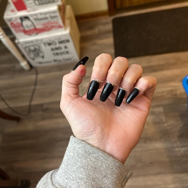 Wudu Nail Rings for Halal Nails, Adjustable and Reusable, Press on ...