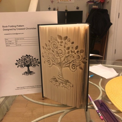 Twisted Tree Double Fold Book Folding Pattern - Etsy