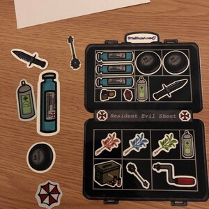 Resident Evil Briefcase Vinyl Decal Handmade RE Sticker Sheet Gift - Etsy