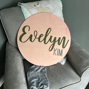 Custom Nursery Sign Customized Sign Baby Name Sign | Etsy
