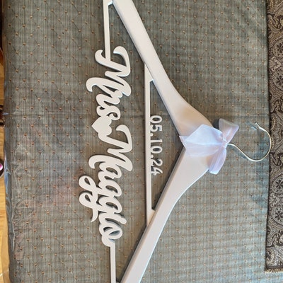 Personalized Hanger Custom Hanger Name Hanger Wedding - Etsy